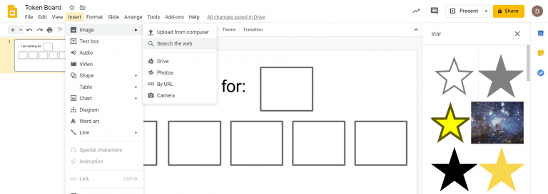 How to Create a Digital Token Board Using Google Slides • Region 13's Blog