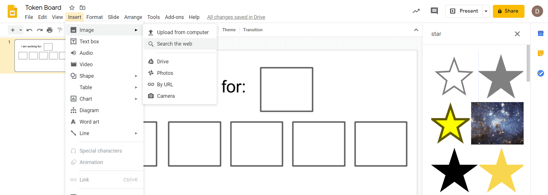 How to Create a Digital Token Board Using Google Slides • Region 13's Blog